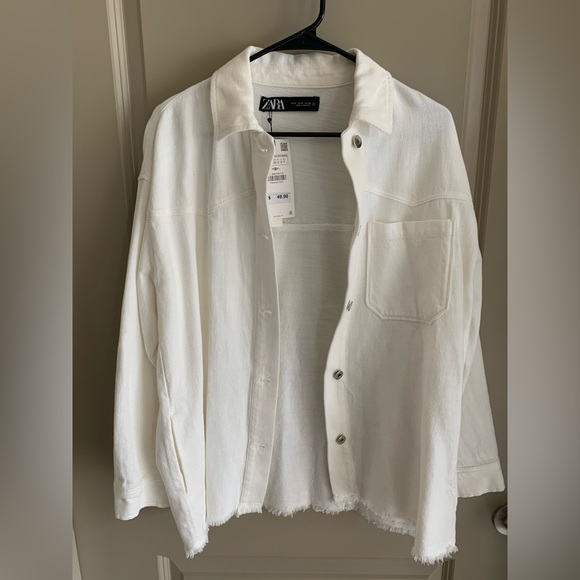 Zara | Jackets & Coats | Zara Cream Jacket Nwt | Poshmark